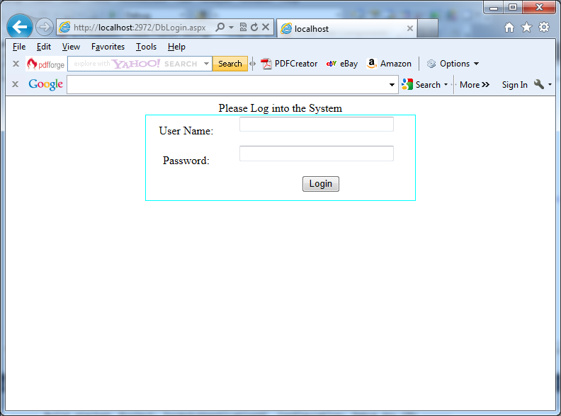 A Typical Login Page For A Web Application In C Tutorial Example Howtoaspnet